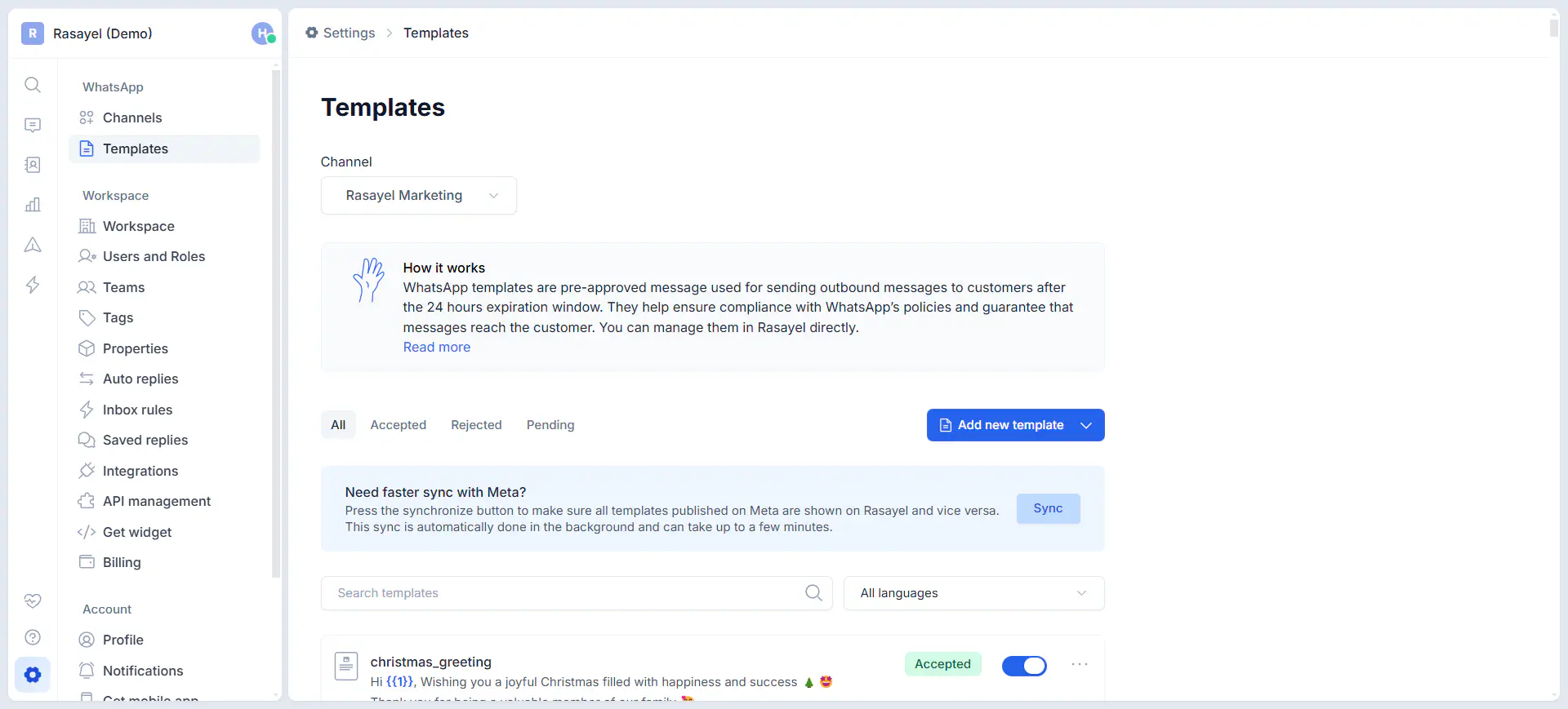 14 Approved WhatsApp Message Template Examples to Boost Customer Engagement! - Rasayel Blog